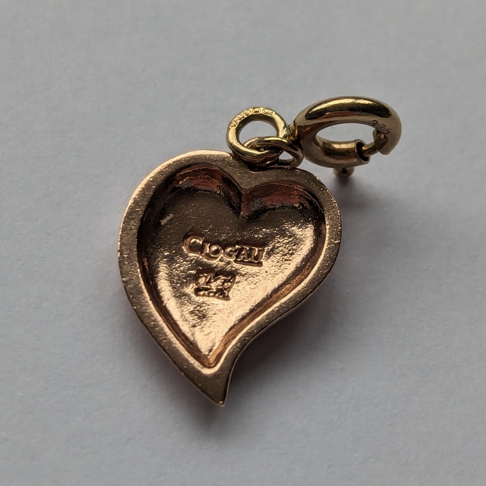 Clogau 9ct Rose Gold Cariad Heart Charm - Own4Less